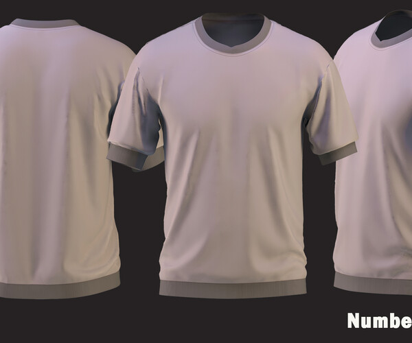ArtStation - 10 Men's T-shirt (ZPRJ, FBX , OBJ, MTL , MAX , TEXTURES ...