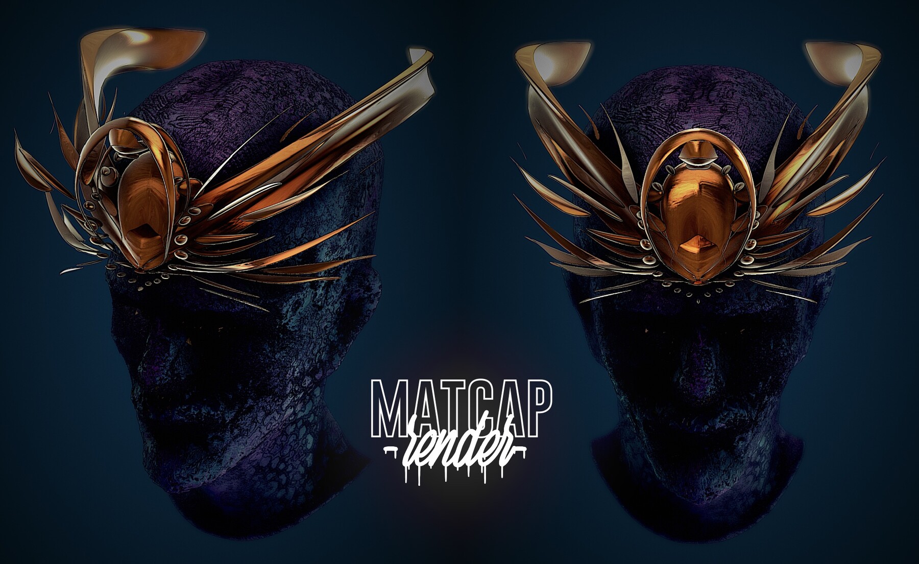 ArtStation - “FLOATER” CROWN (GLB, OBJ, STL) + HEAD SCULPT VARIANT ...