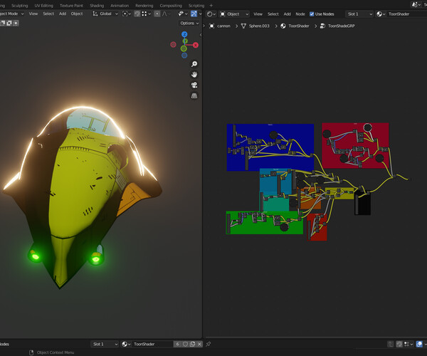 ArtStation - Blender Stylized Shader(Eevee) with 3d model spaceShip | Resources