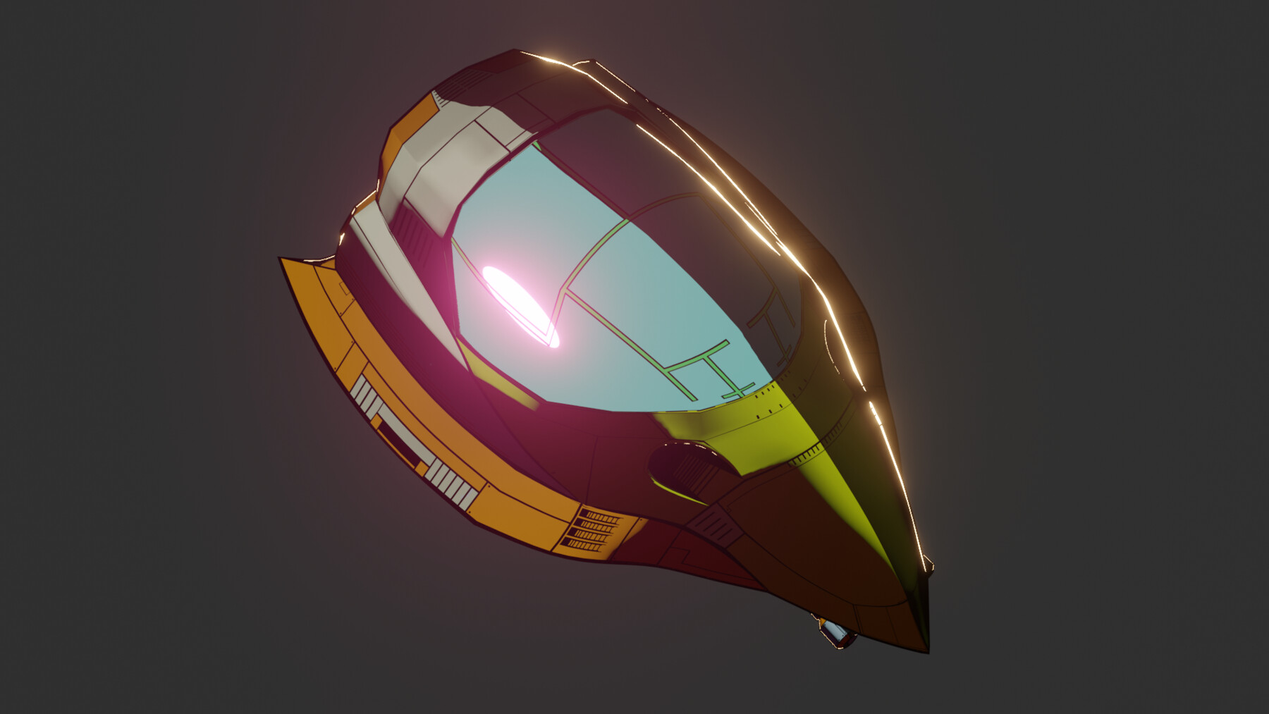 ArtStation - Blender Stylized Shader(Eevee) with 3d model spaceShip | Resources