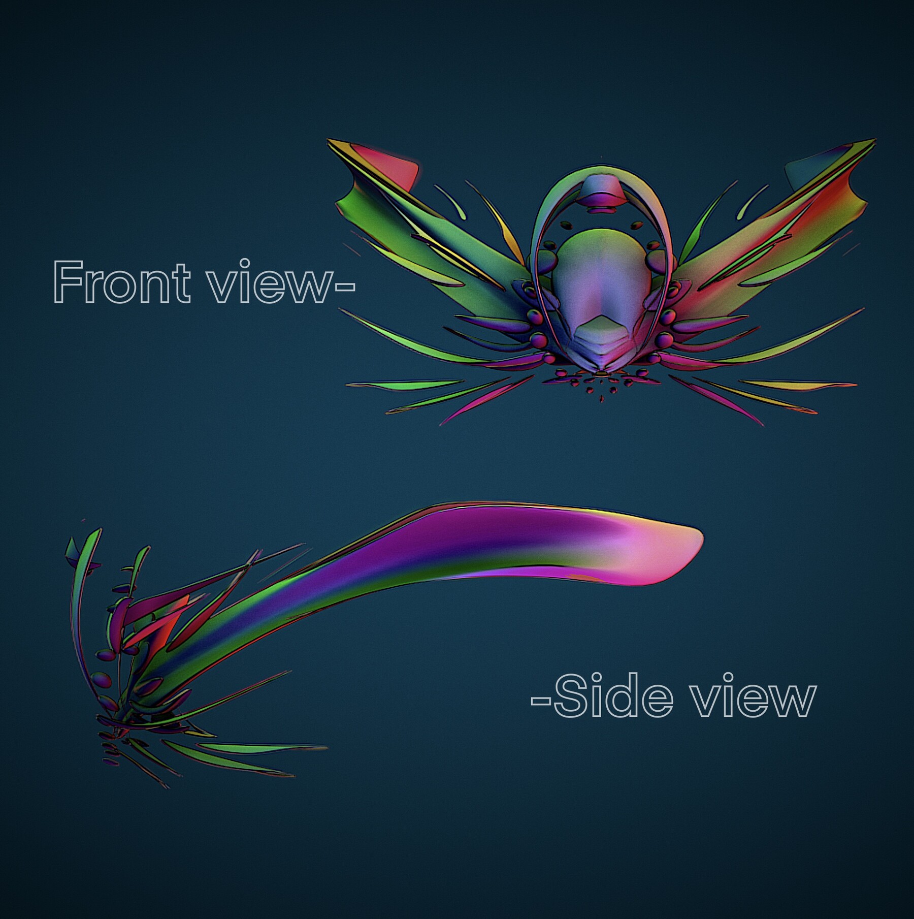 ArtStation - “FLOATER” CROWN (GLB, OBJ, STL) + HEAD SCULPT VARIANT ...