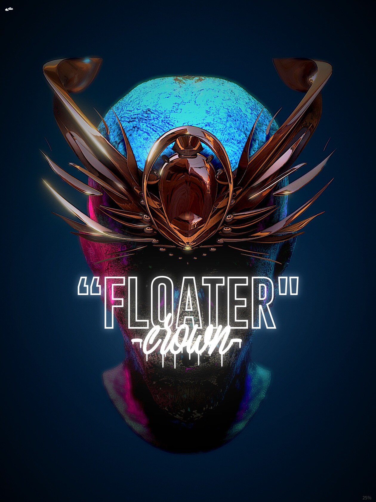 ArtStation - “FLOATER” CROWN (GLB, OBJ, STL) + HEAD SCULPT VARIANT ...