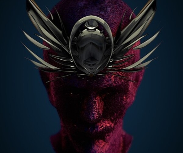 ArtStation - “FLOATER” CROWN (GLB, OBJ, STL) + HEAD SCULPT VARIANT ...