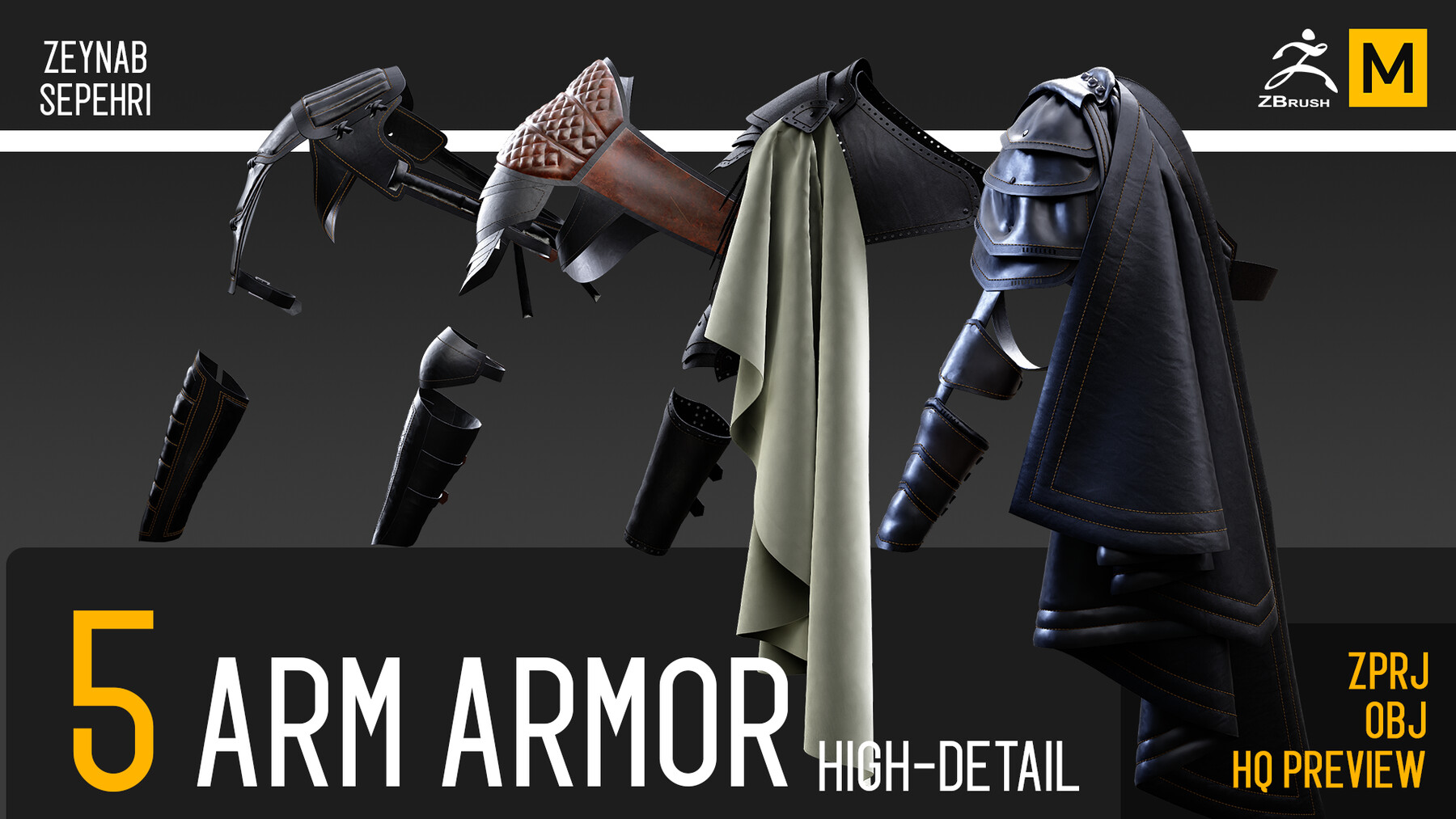 ArtStation - 5 Arm Armor | Resources