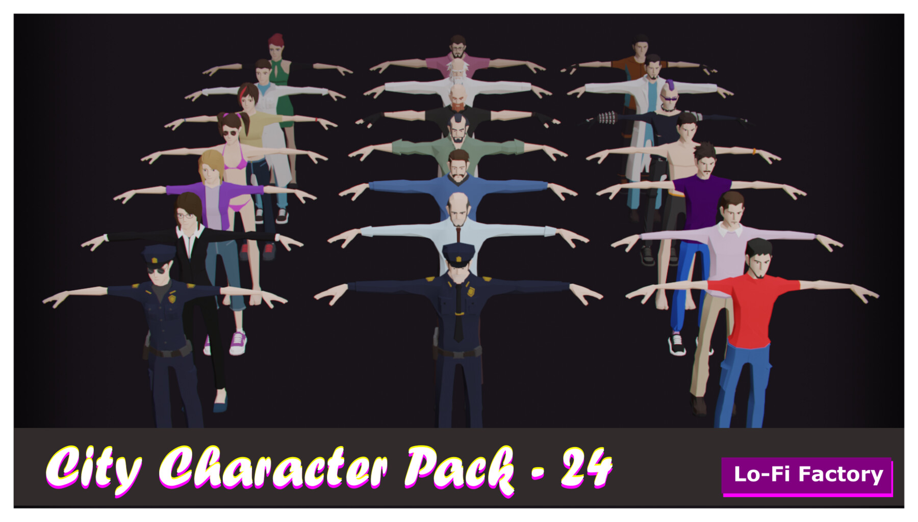 ArtStation - City Character Pack | Game Assets