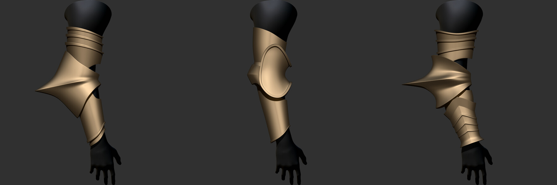 ArtStation - Vambrace Highpoly and Lowpoly (With UVs) Vol 1 | Resources