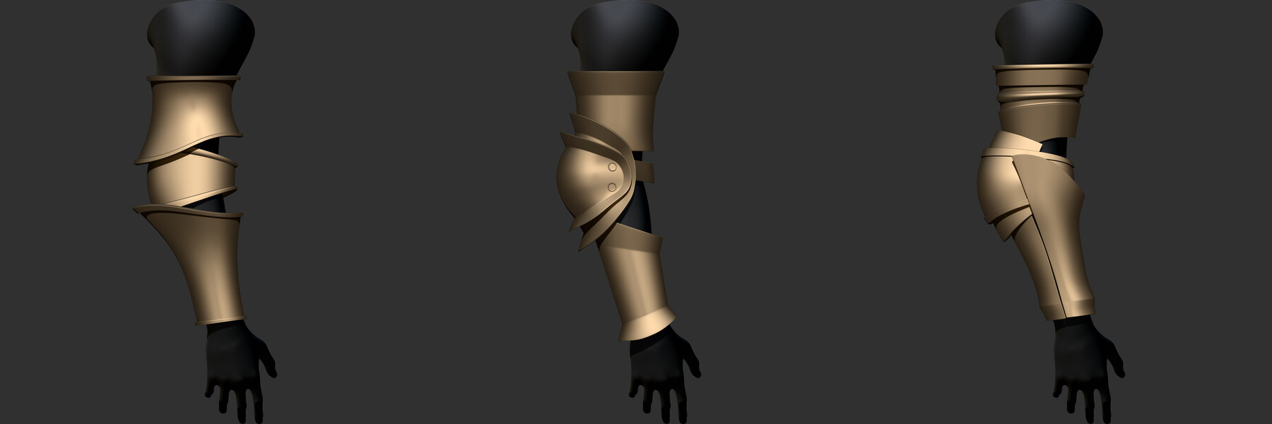 ArtStation - Vambrace Highpoly and Lowpoly (With UVs) Vol 1 | Resources