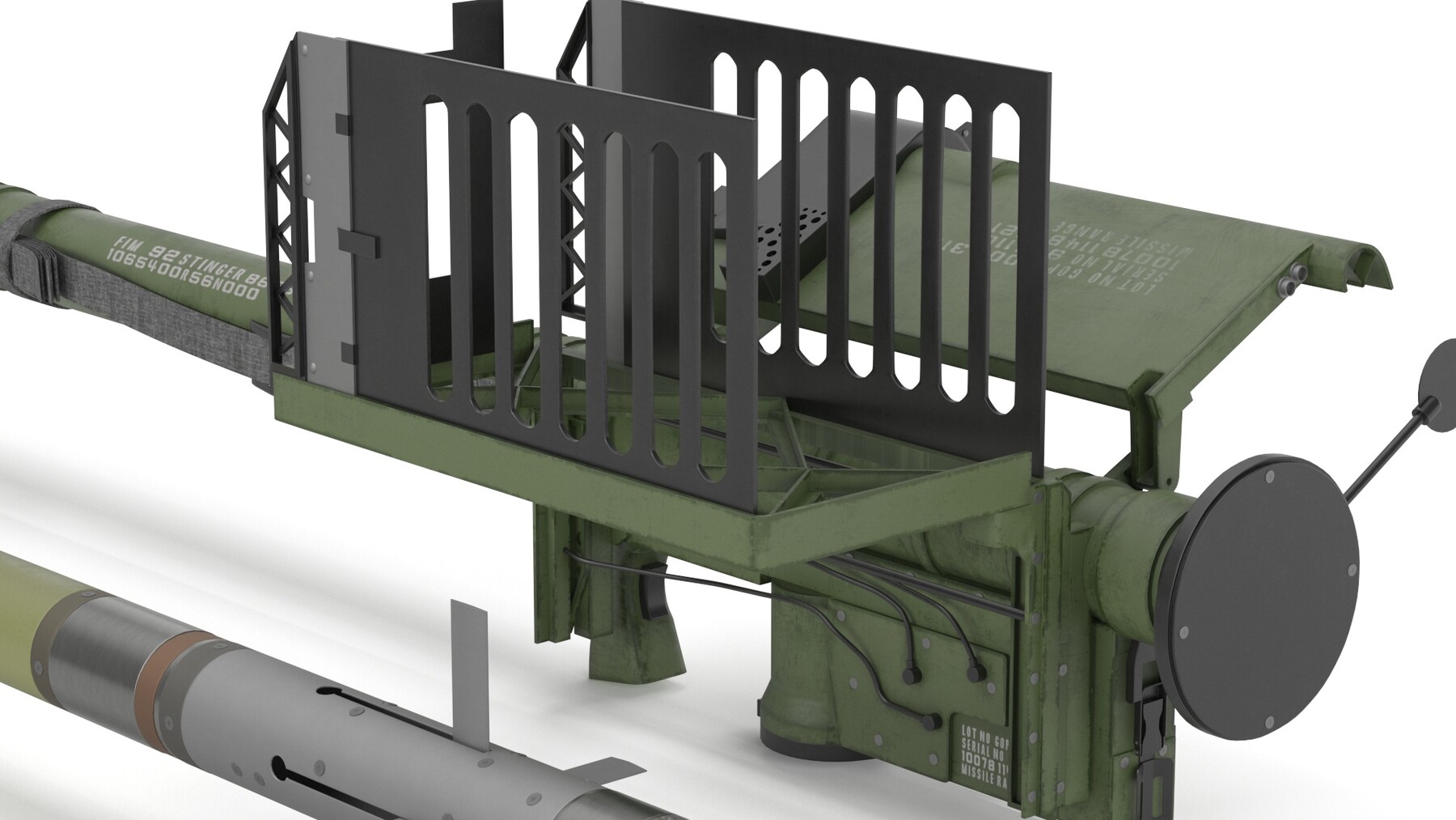 ArtStation - FIM 92 Stinger Missile with Launcher 3D Model | Resources