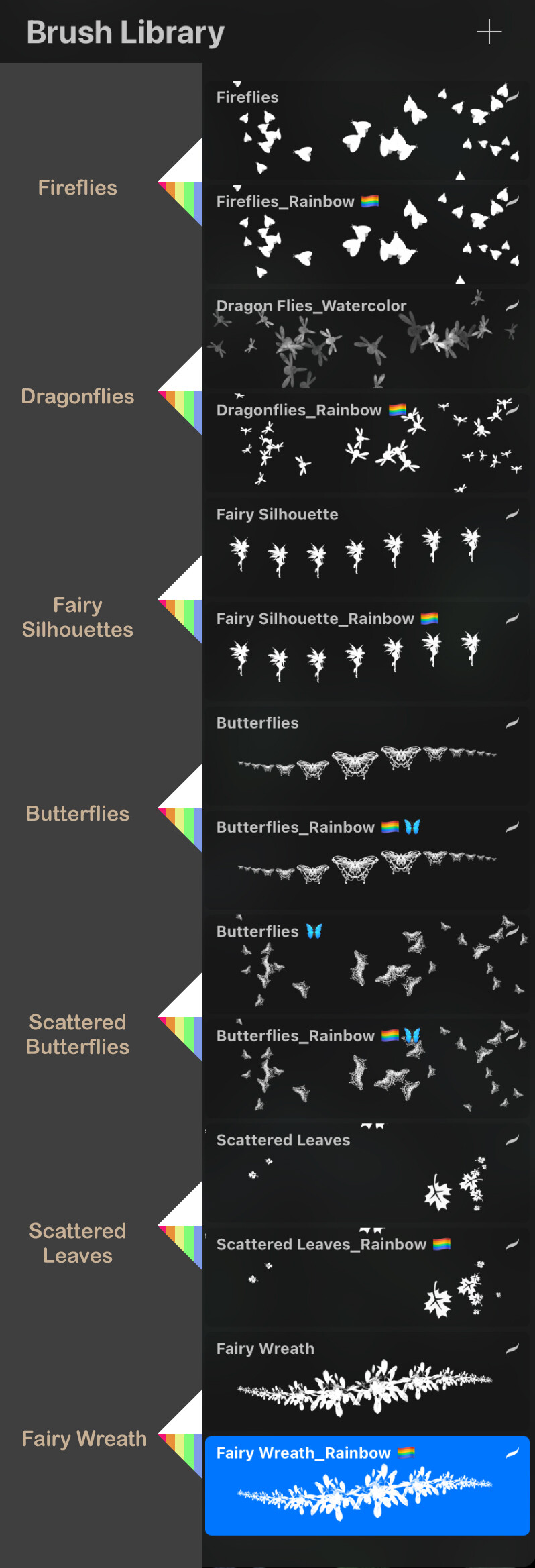 ArtStation - Fairy Procreate Brushes | Butterfly, Firefly and Dragon ...