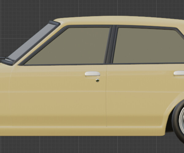 ArtStation - TOYOTA COROLLA KE70 SEDAN solid body | Game Assets