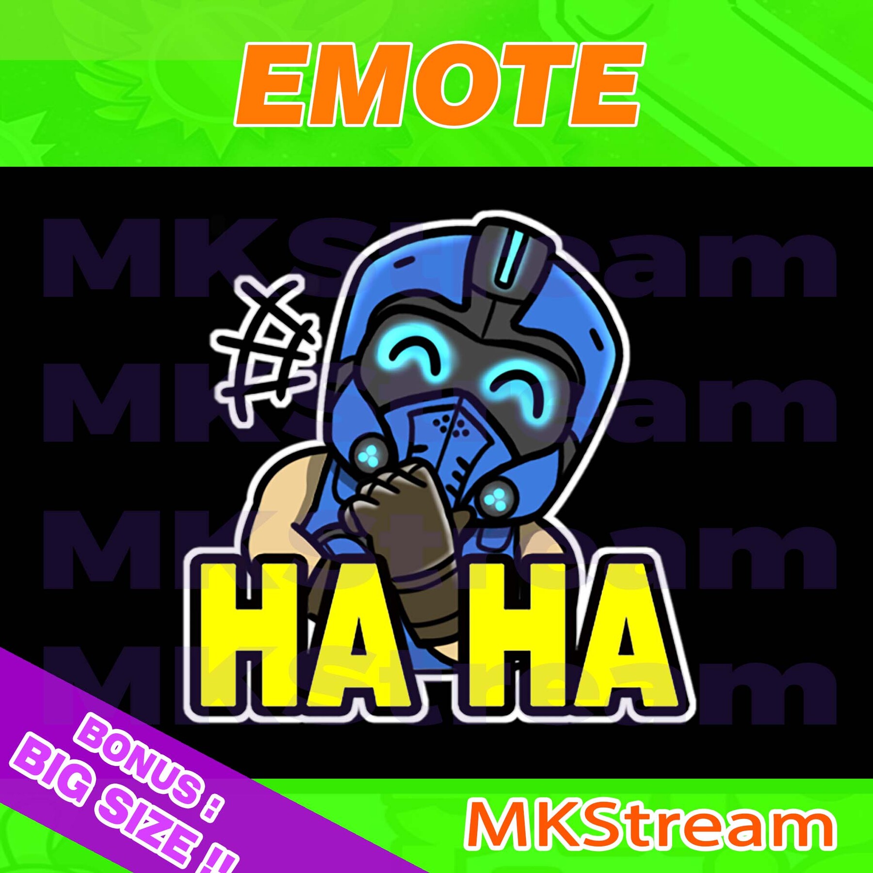 ArtStation - Twitch emotes gears of war Cog Soldier laugh | Artworks