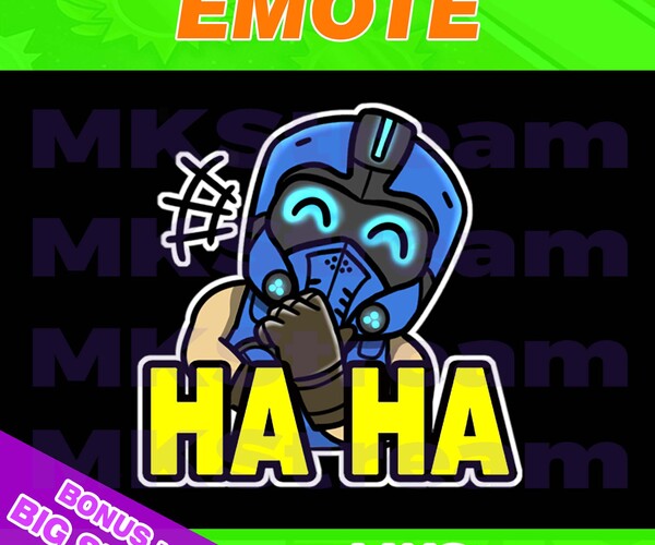 ArtStation - Twitch emotes gears of war Cog Soldier laugh | Artworks