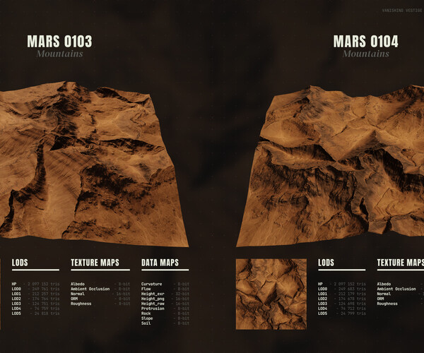 ArtStation - 8k Landscapes - Mars Vol.1 | Game Assets