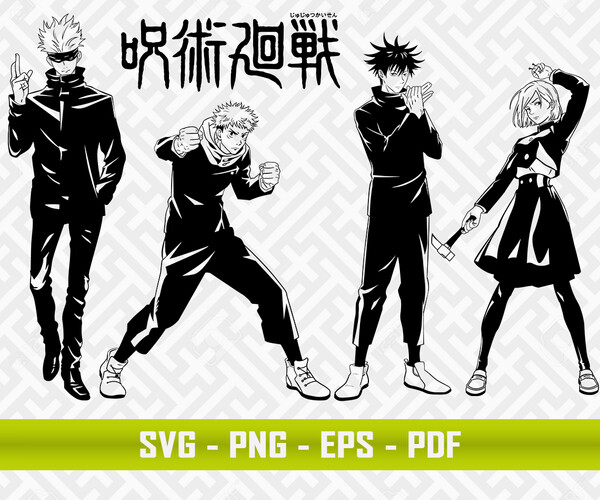 ArtStation - Jujustsu Kaisen SVG / Vector Anime / Gojo svg / Itadori ...