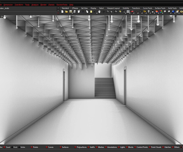 ArtStation - Ceiling Design - Hallway Almazraa Condo | Resources