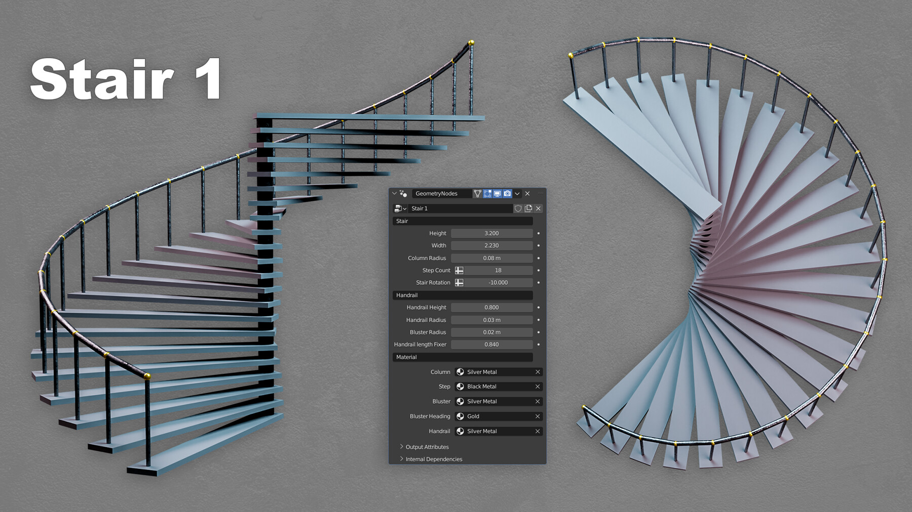 ArtStation - Procedural Stair Pack | Resources