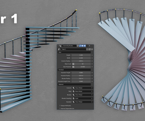 ArtStation - Procedural Stair Pack | Resources