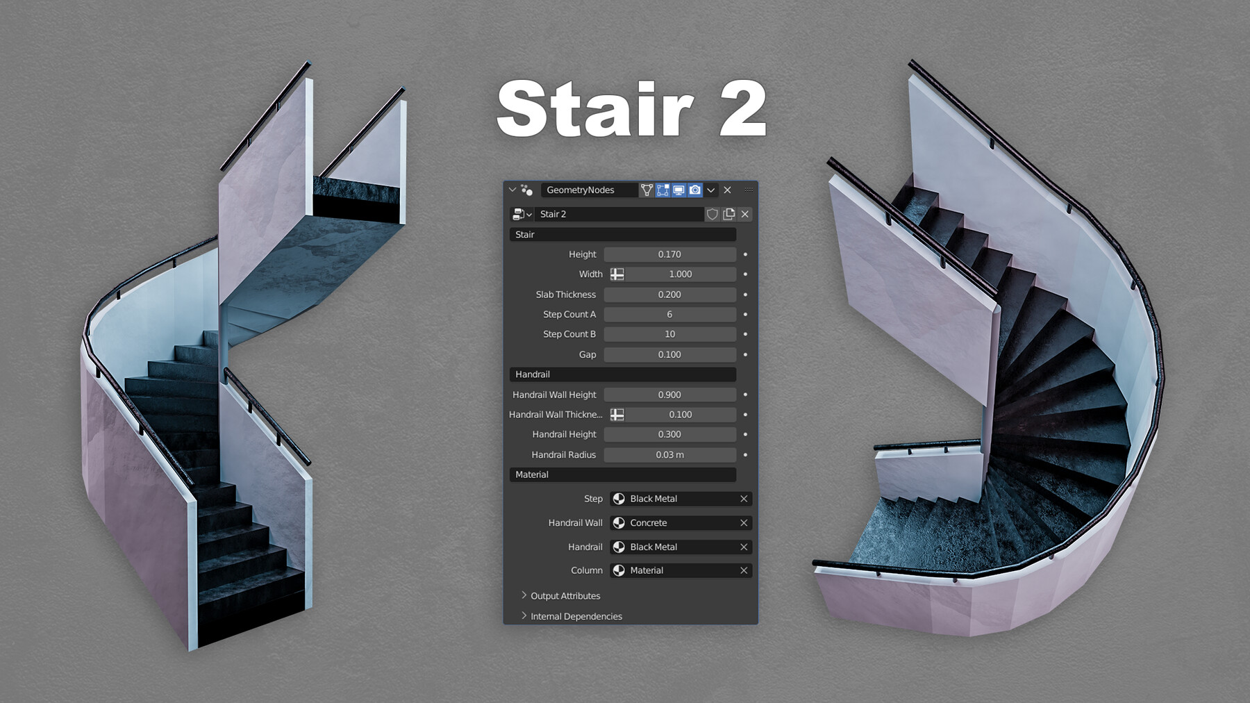 ArtStation - Procedural Stair Pack | Resources