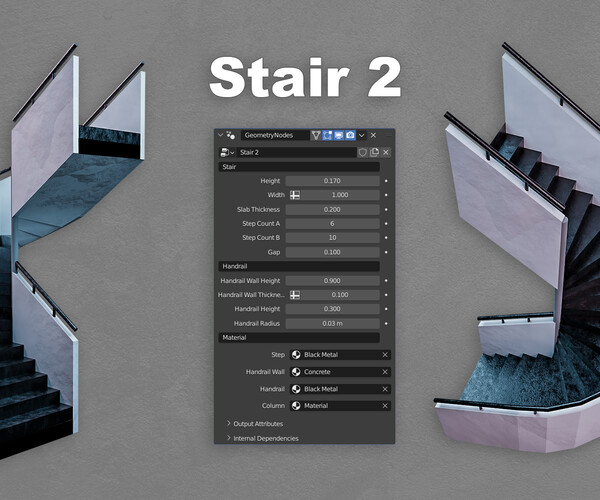 ArtStation - Procedural Stair Pack | Resources