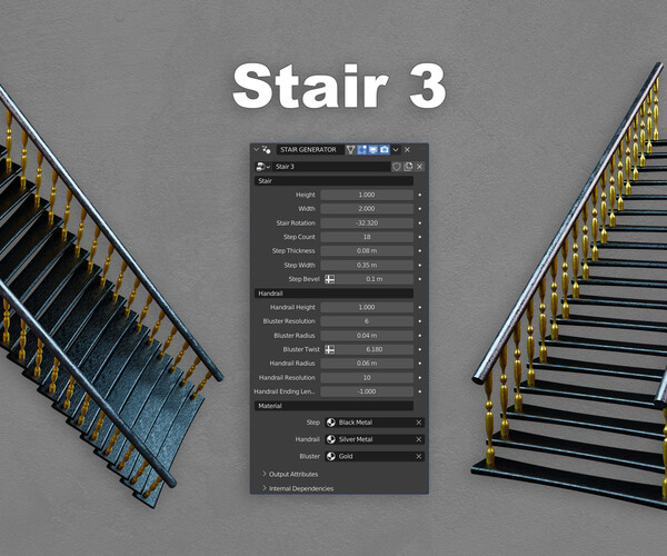 ArtStation - Procedural Stair Pack | Resources