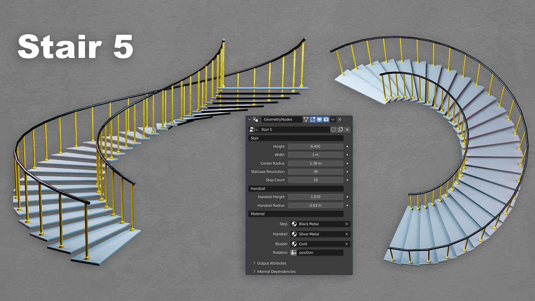 ArtStation - Procedural Stair Pack | Resources
