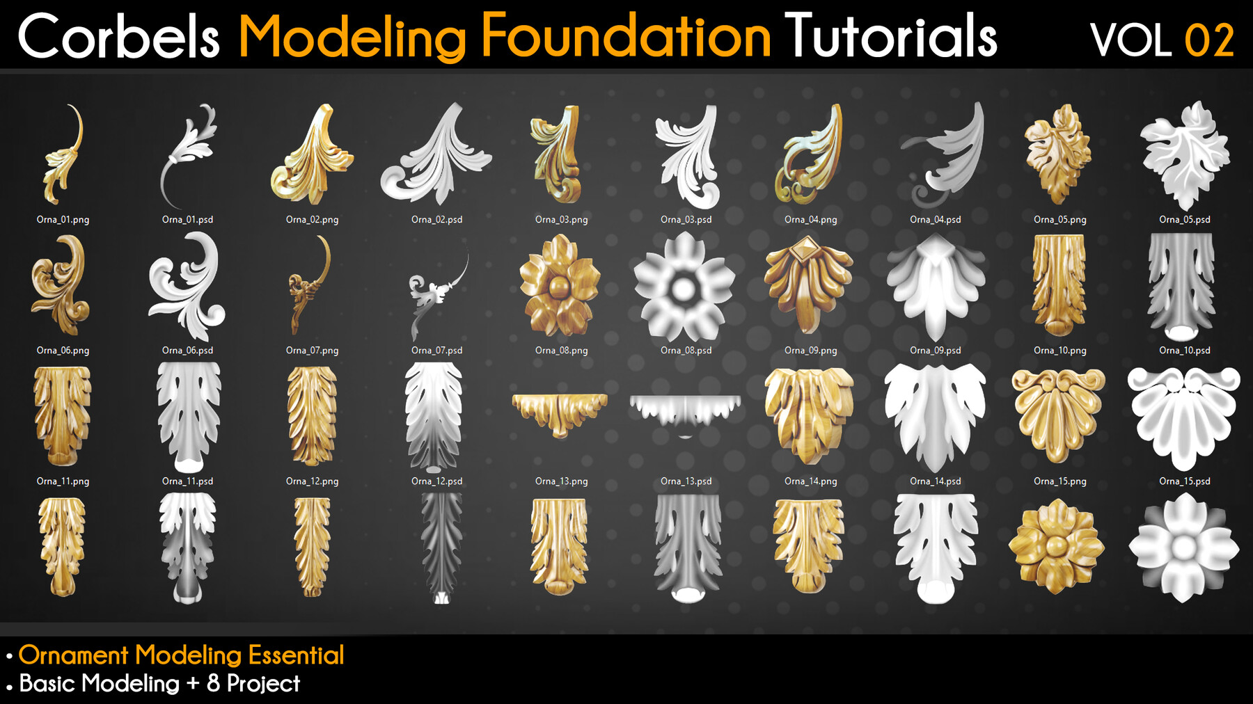 ArtStation - Corbels Modeling Foundation Tutorials VOL-02 | Tutorials