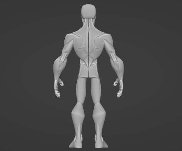 ArtStation - Infinity Style Stylized Male Anatomy Blockout | Game Assets