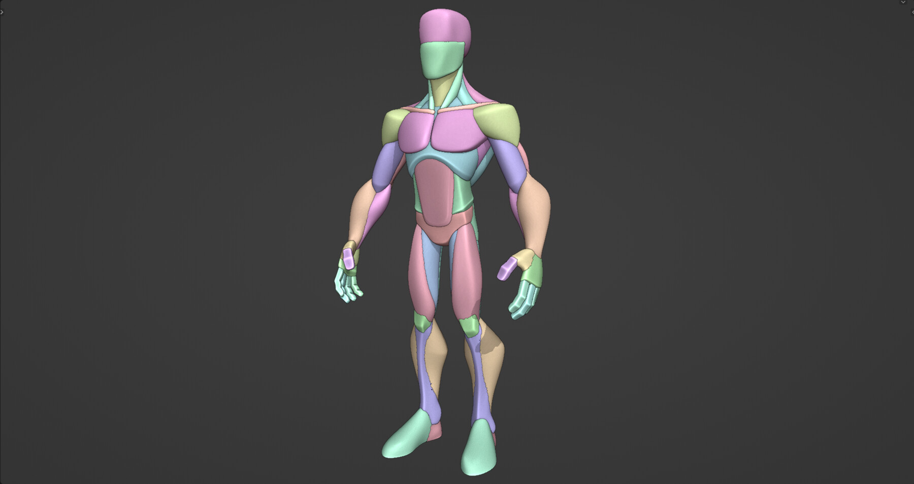 ArtStation - Infinity Style Stylized Male Anatomy Blockout | Game Assets