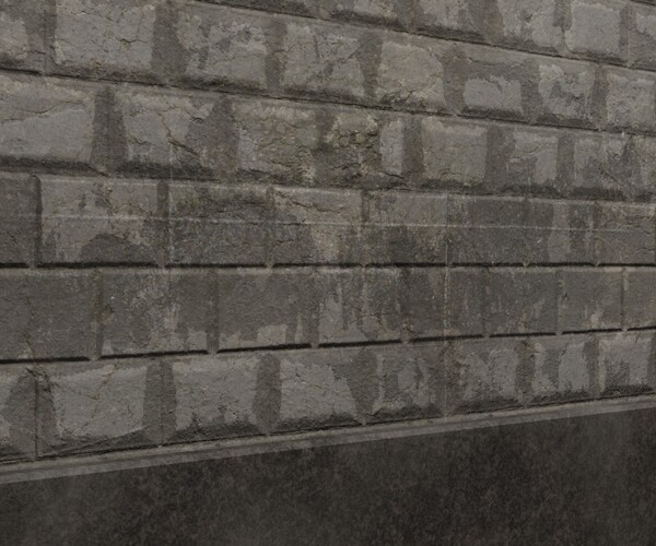 ArtStation - Concrete Wall 3D Model | Game Assets