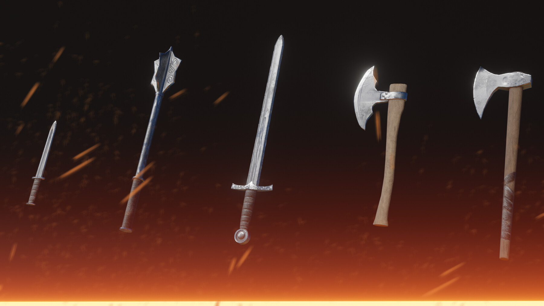 ArtStation - Medieval Game Ready Weapon Collection | Game Assets
