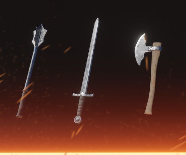 ArtStation - Medieval Game Ready Weapon Collection | Game Assets