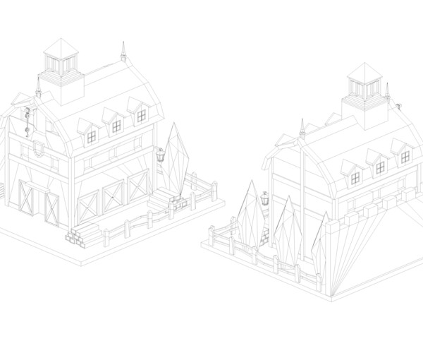 ArtStation - Low Poly Medieval Middle Age City 3D Asset Pack | Game Assets