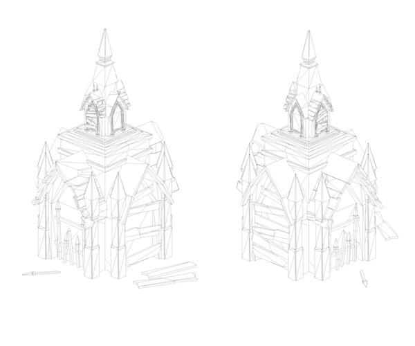 ArtStation - Low Poly Fantasy Scary Creepy Dark Halloween 3D Asset Pack ...