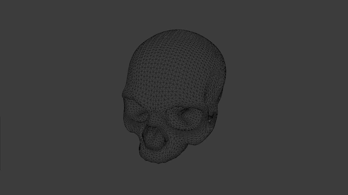 ArtStation - HUMAN HEAD SKULL LOW POLY GAME READY | Game Assets