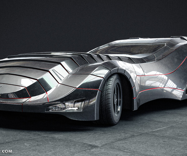 ArtStation - Blender: Create and rig realistic Batmobile from A to Z ...