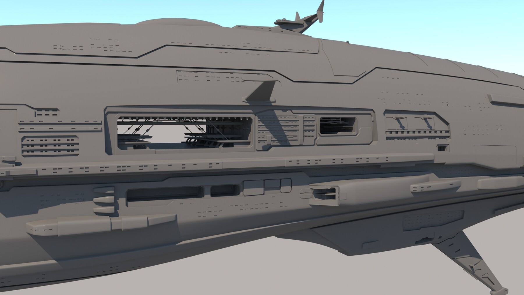 ArtStation - Sci Fi Space Liner. | Resources