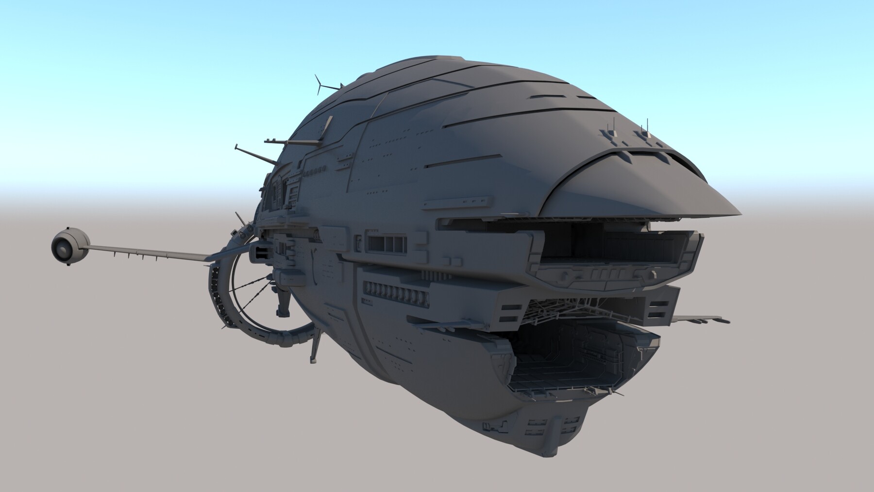 ArtStation - Sci Fi Space Liner. | Resources