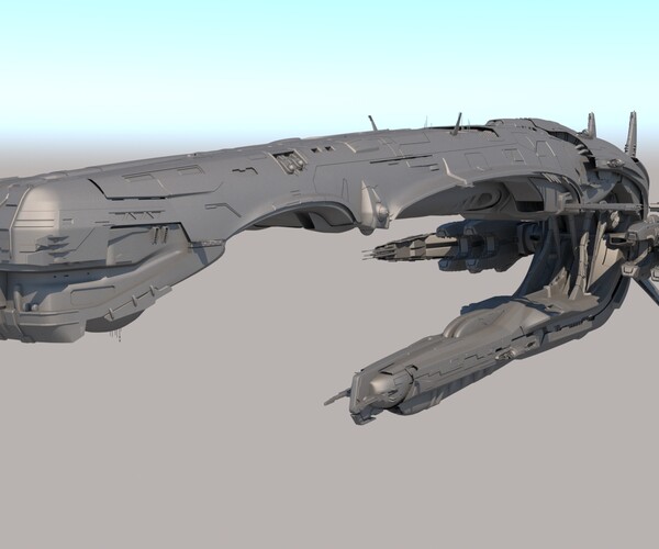ArtStation - Sci Fi Alien spaceship. | Resources