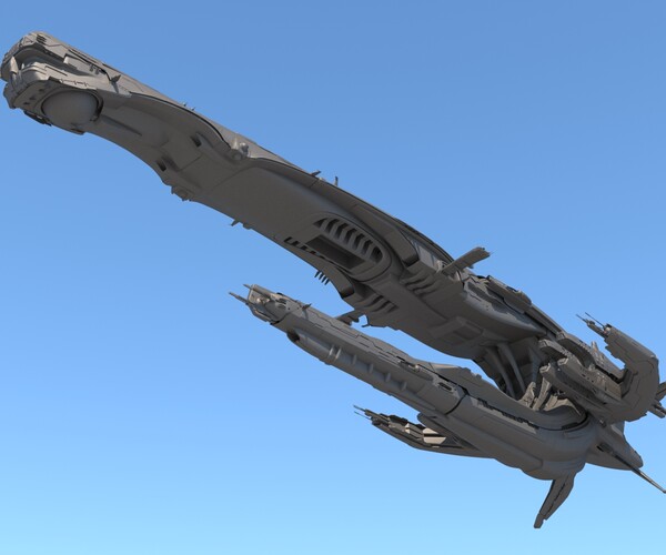 ArtStation - Sci Fi Alien spaceship. | Resources