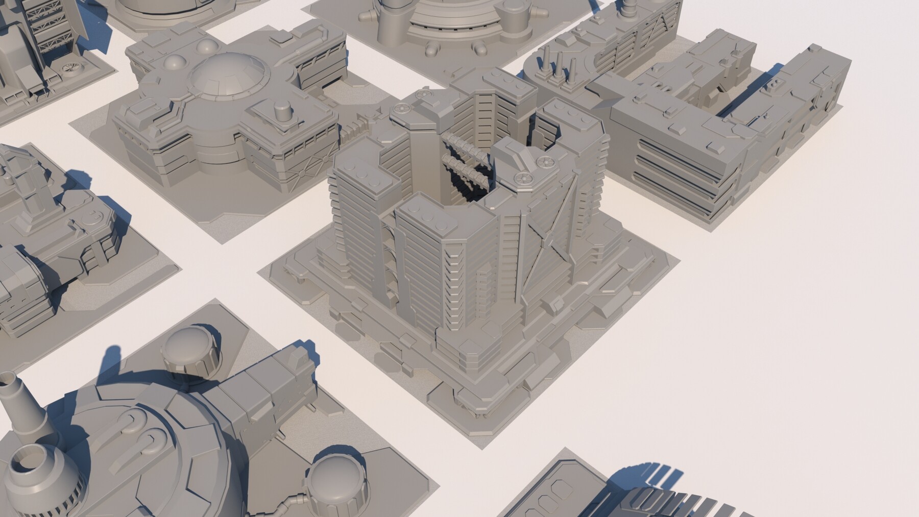 ArtStation - Sci Fi Buildings. | Resources