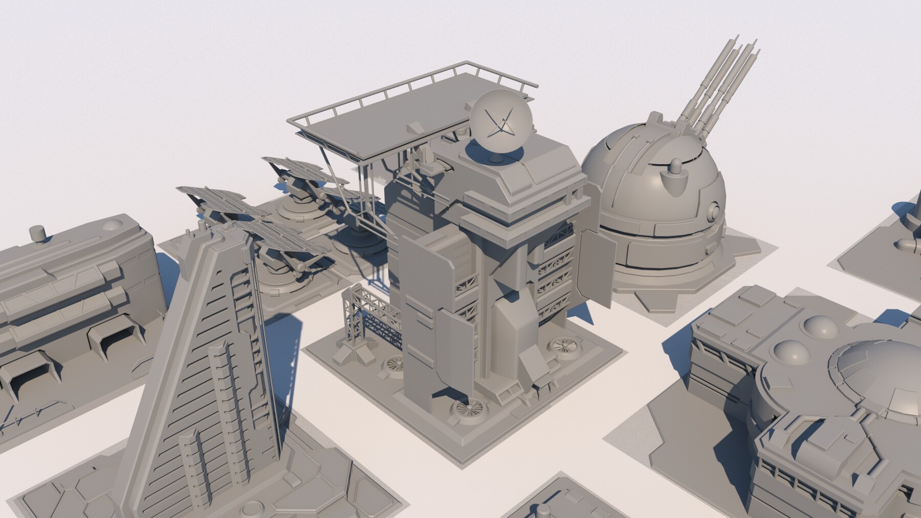 ArtStation - Sci Fi Buildings. | Resources