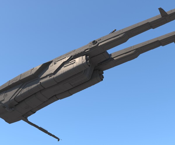 ArtStation - Sci Fi Spaceship - Patrol Cruiser | Resources
