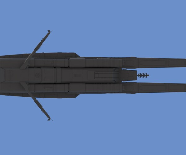 ArtStation - Sci Fi Spaceship - Patrol Cruiser | Resources