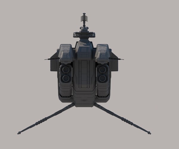 ArtStation - Sci Fi Spaceship - Patrol Cruiser | Resources