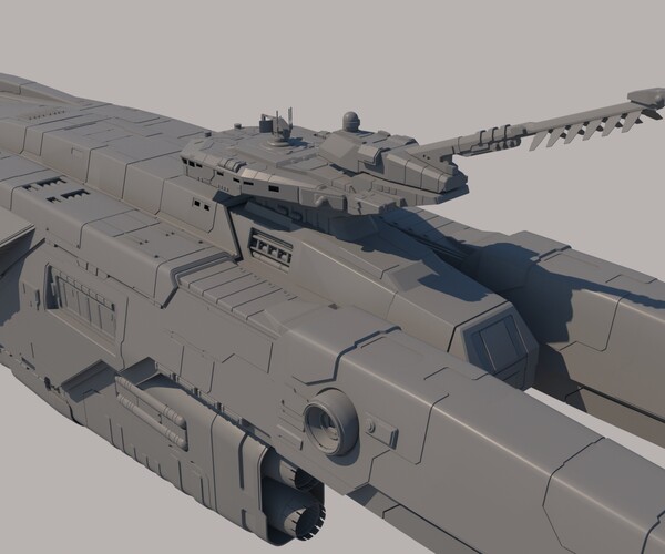 ArtStation - Sci Fi Spaceship - Patrol Cruiser | Resources
