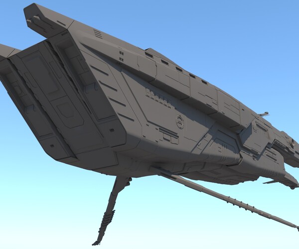 ArtStation - Sci Fi Spaceship - Patrol Cruiser | Resources