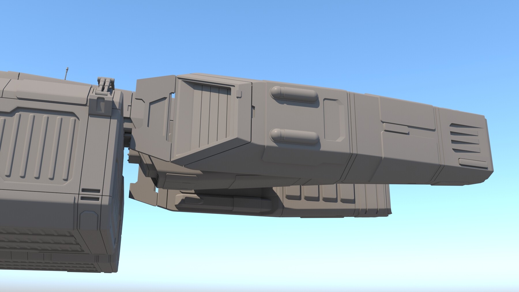 ArtStation - Sci Fi Transport Ship. | Resources