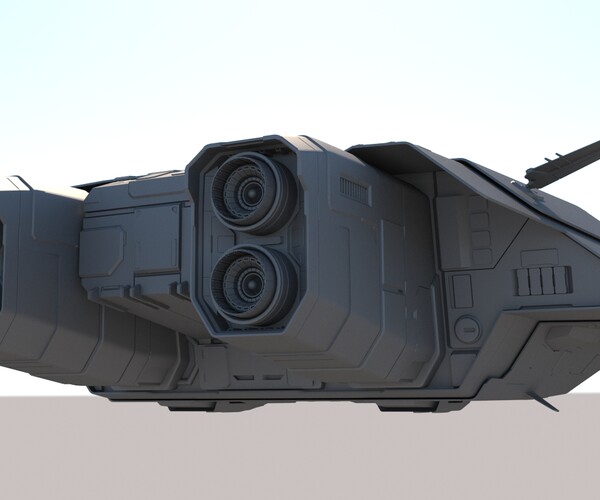 ArtStation - Sci Fi Dropship | Resources