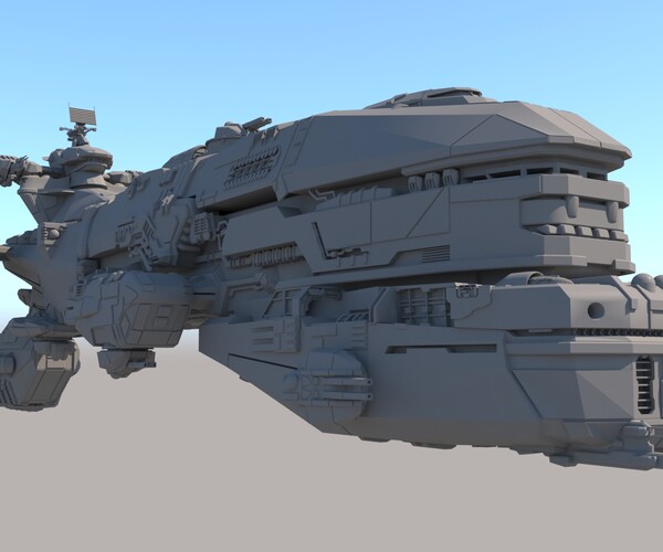 ArtStation - Space Battle Cruiser. | Resources