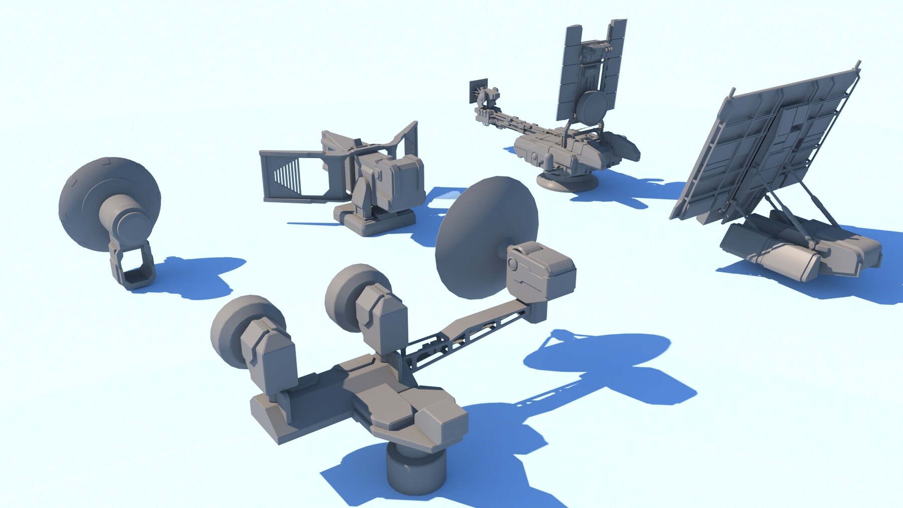 ArtStation - Radar set. | Resources